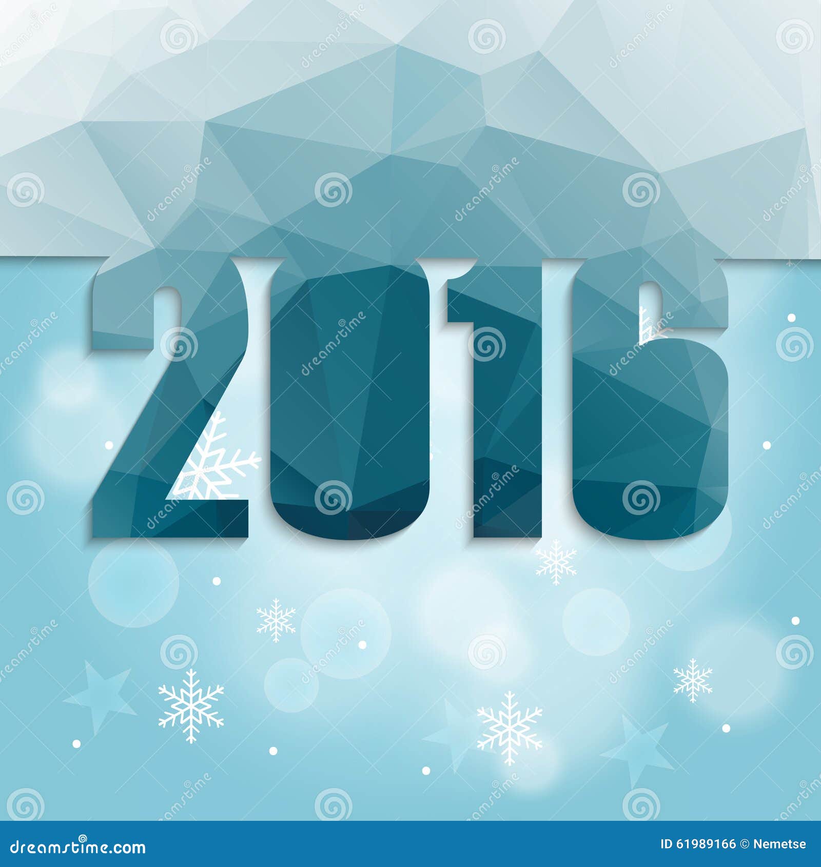 Happy New Year 2016 stock vector. Illustration of glow - 61989166