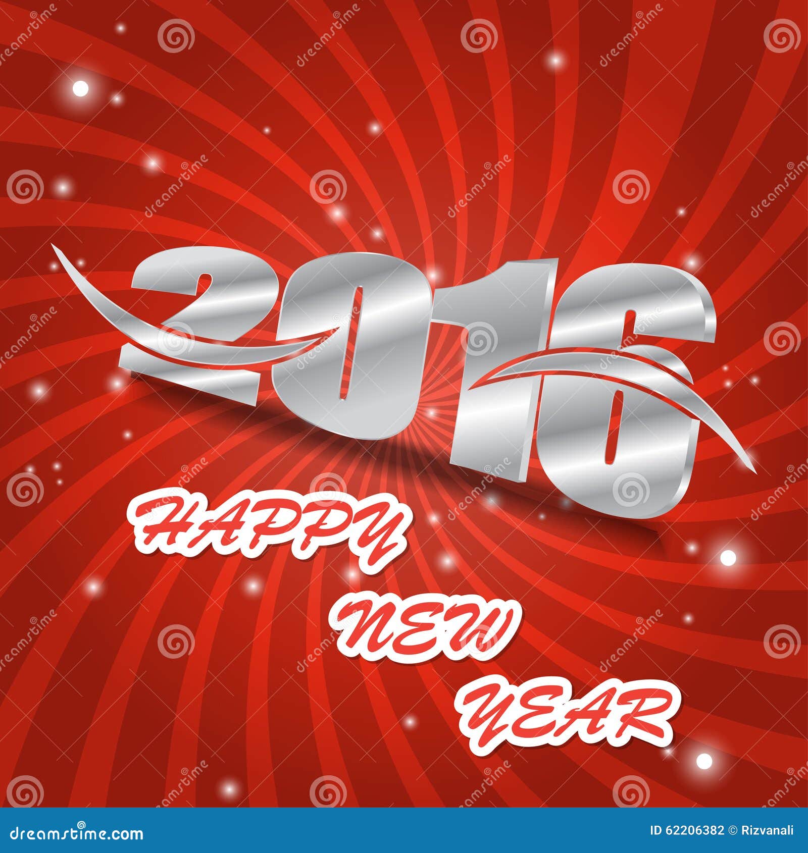 Happy New Year 2016 Wallpaper Design Stock Vector - Illustration of ...