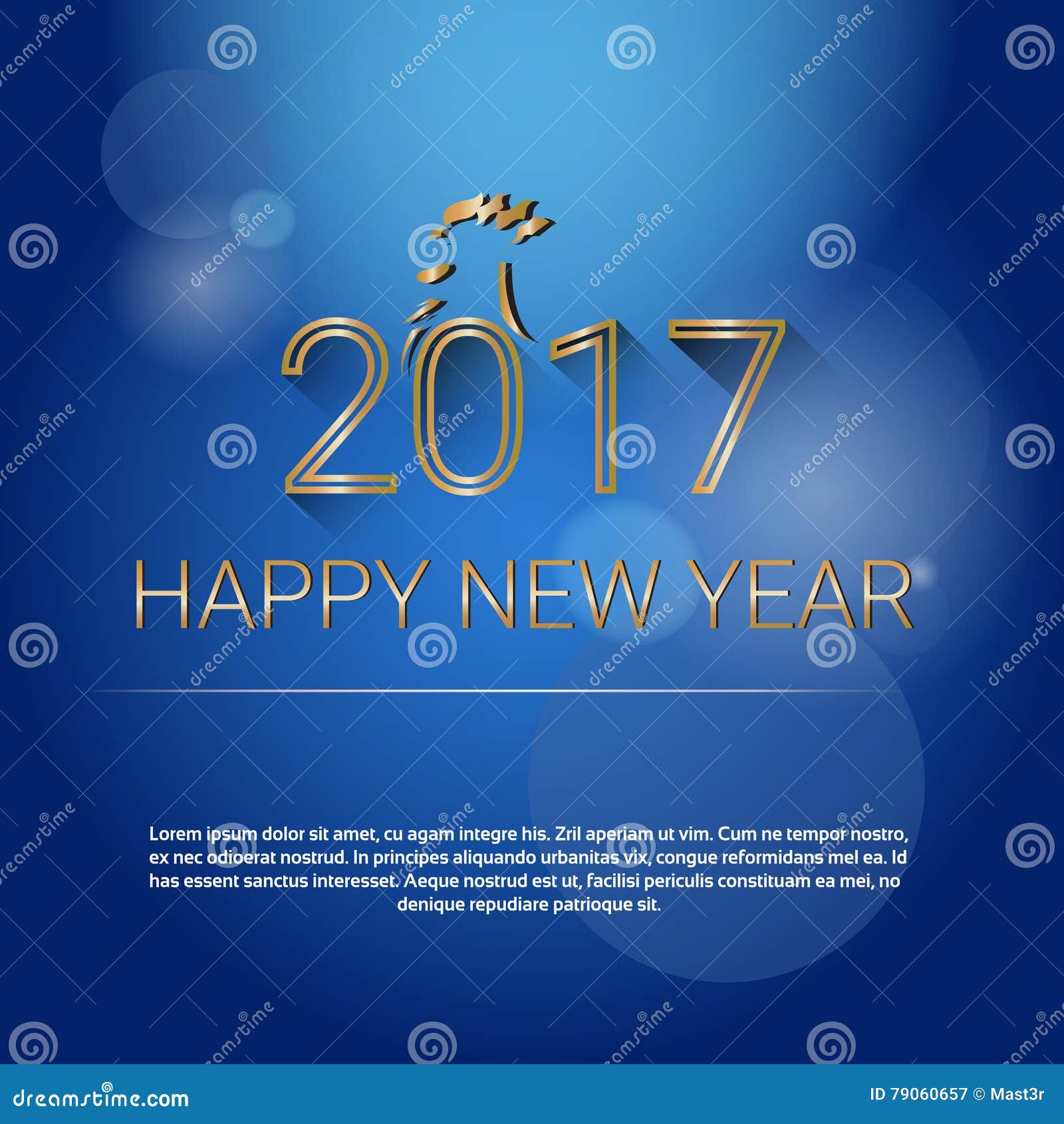 Happy New 2017 Year Web Banner Stock Vector - Illustration of ...