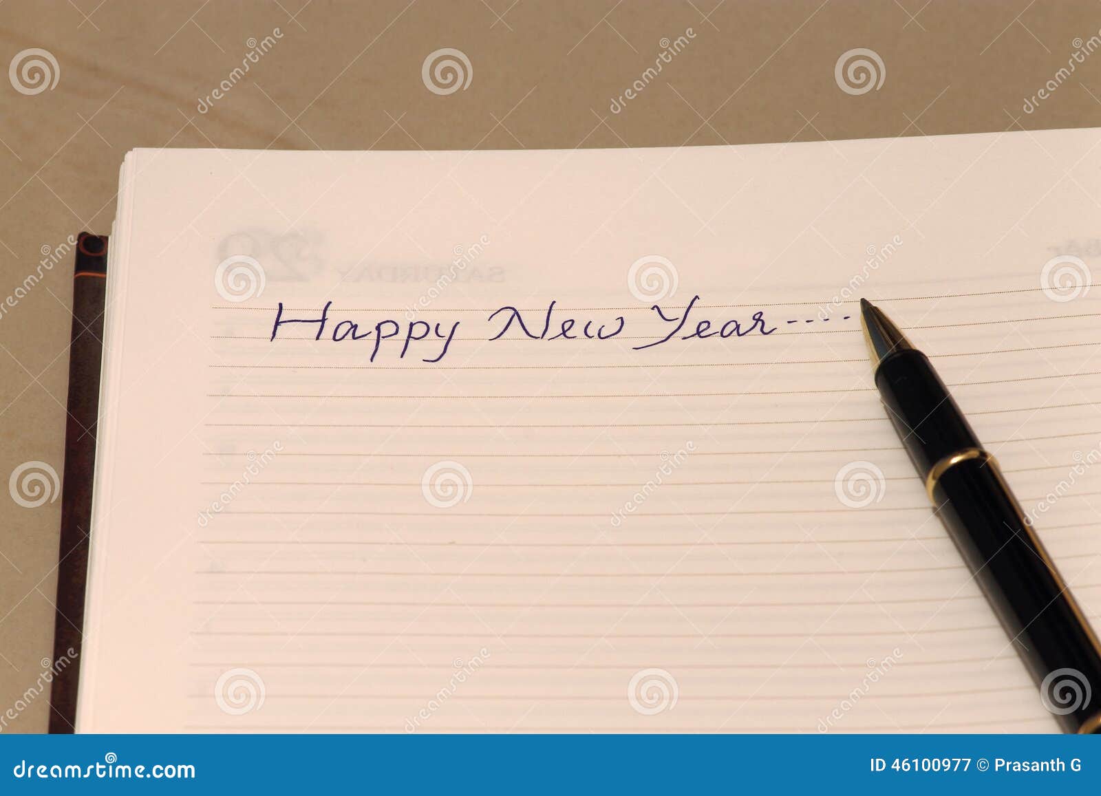 Happy new year stock image. Image of newyear, note, written - 46100977