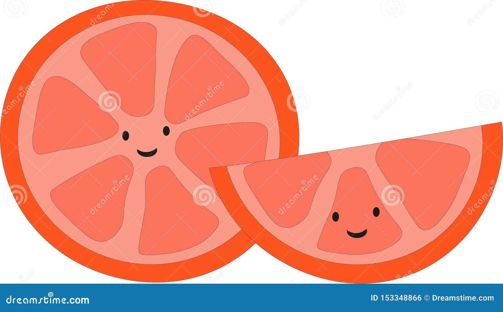 Happy Nice Cute Orange with Smiley Face Stock Vector - Illustration of ...