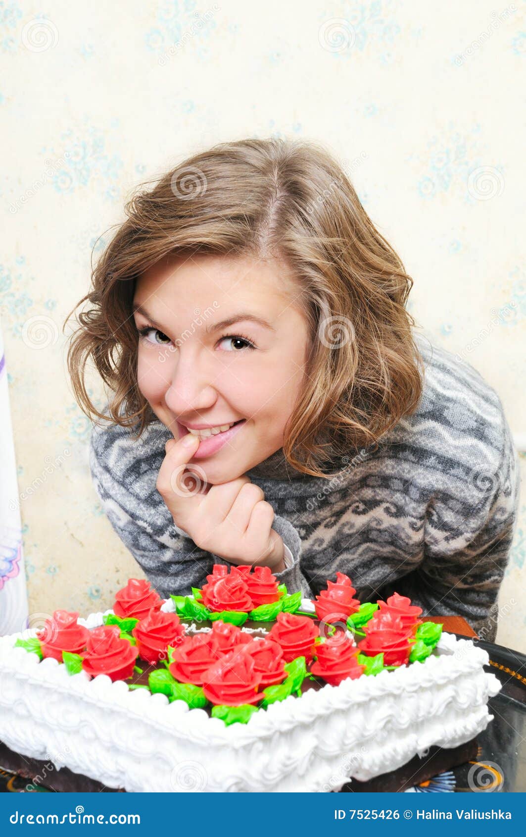 Happy nice girl stock photo. Image of life, girl, hair - 7525426