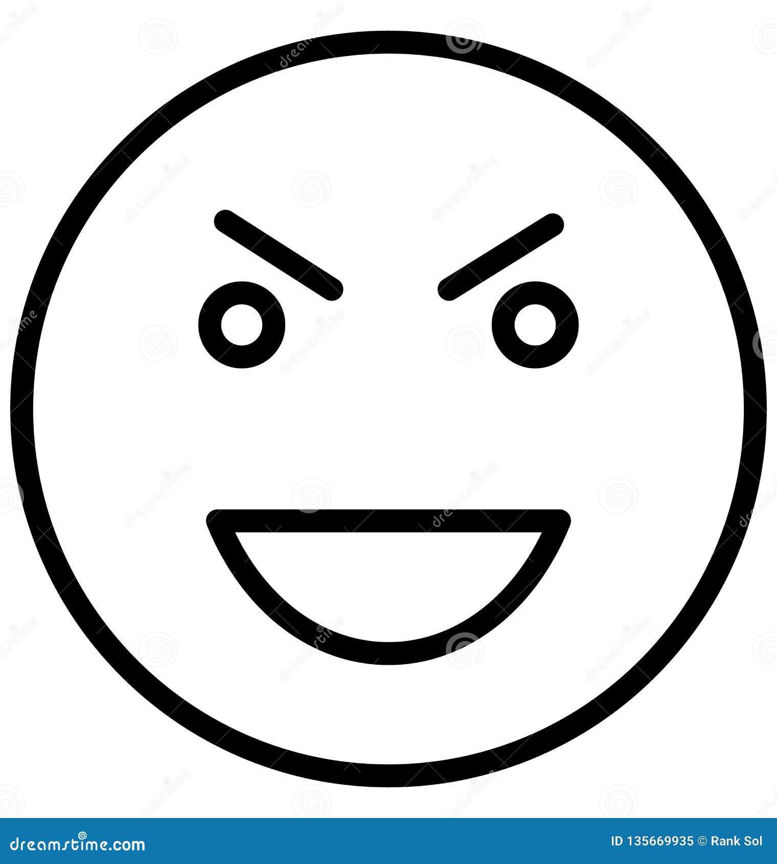 Happy, Nodding Vector Isolated Icon Which Can Easily Modify or Edit ...