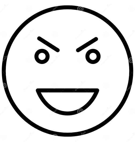 Happy, Nodding Vector Isolated Icon Which Can Easily Modify or Edit ...