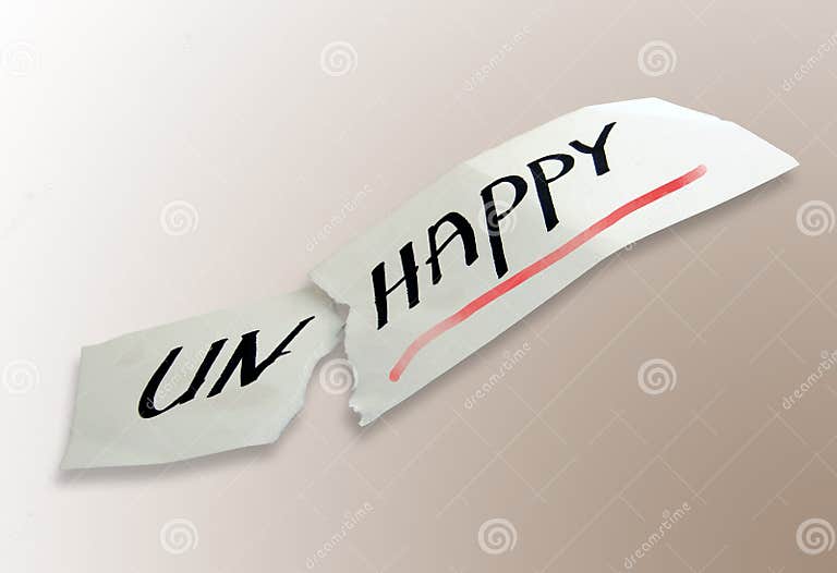 Happy not happy stock image. Image of depression, wordunhappy - 39872879