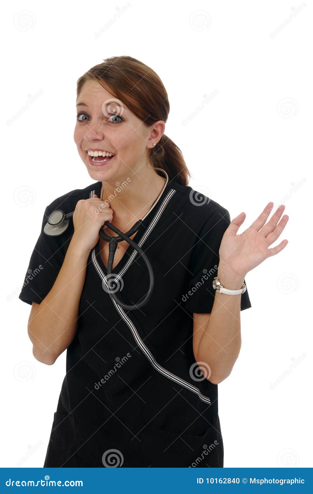 Happy Nurse stock photo. Image of healthcare, attractive - 10162840