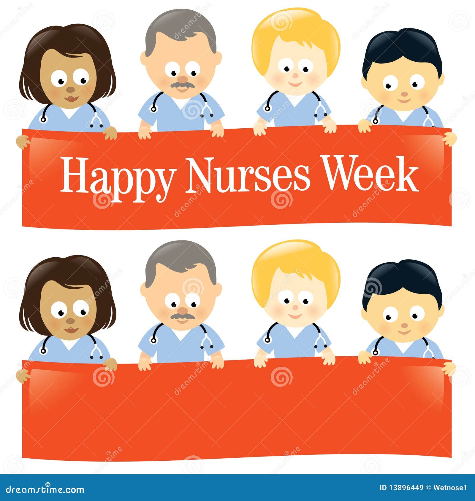 Happy Nurses Week Isolated Stock Illustrations – 53 Happy Nurses Week ...