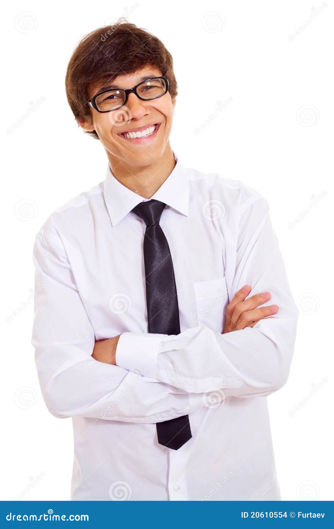 Happy office guy stock photo. Image of manager, confident - 20610554