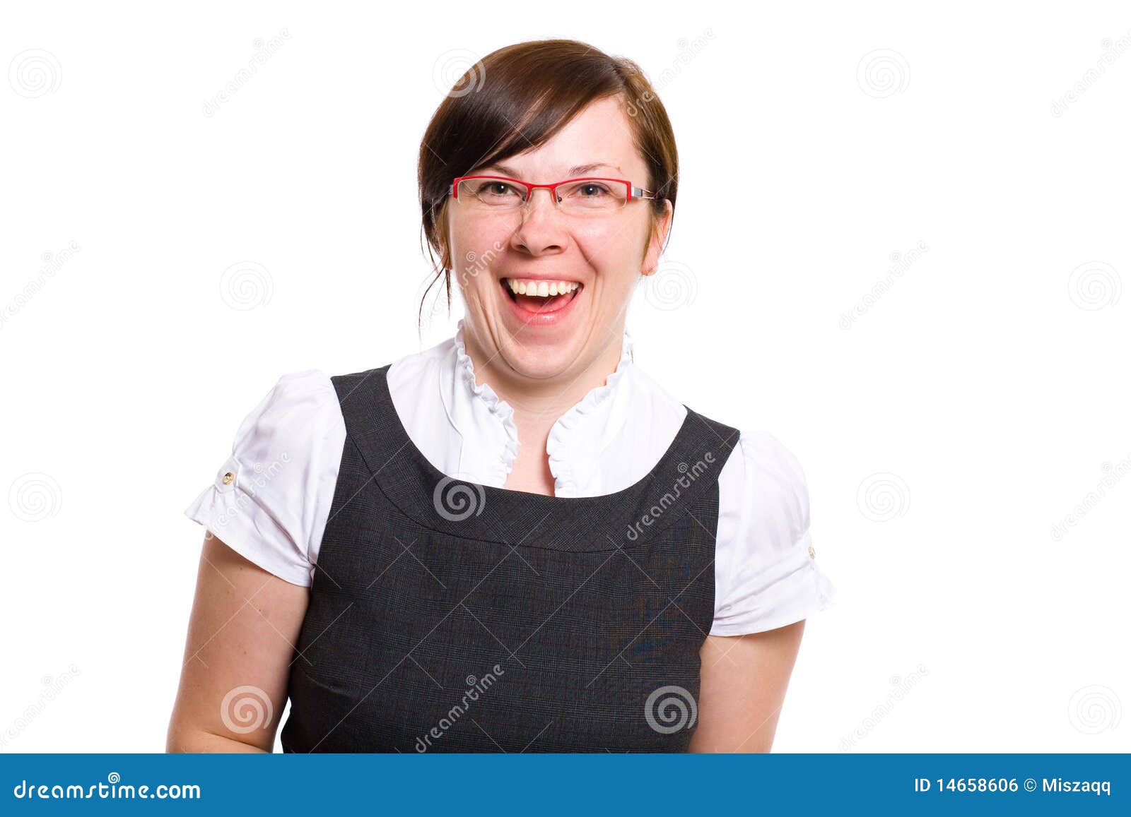 Happy Office Worker, Smiley Face, Isolated Stock Photo | CartoonDealer ...