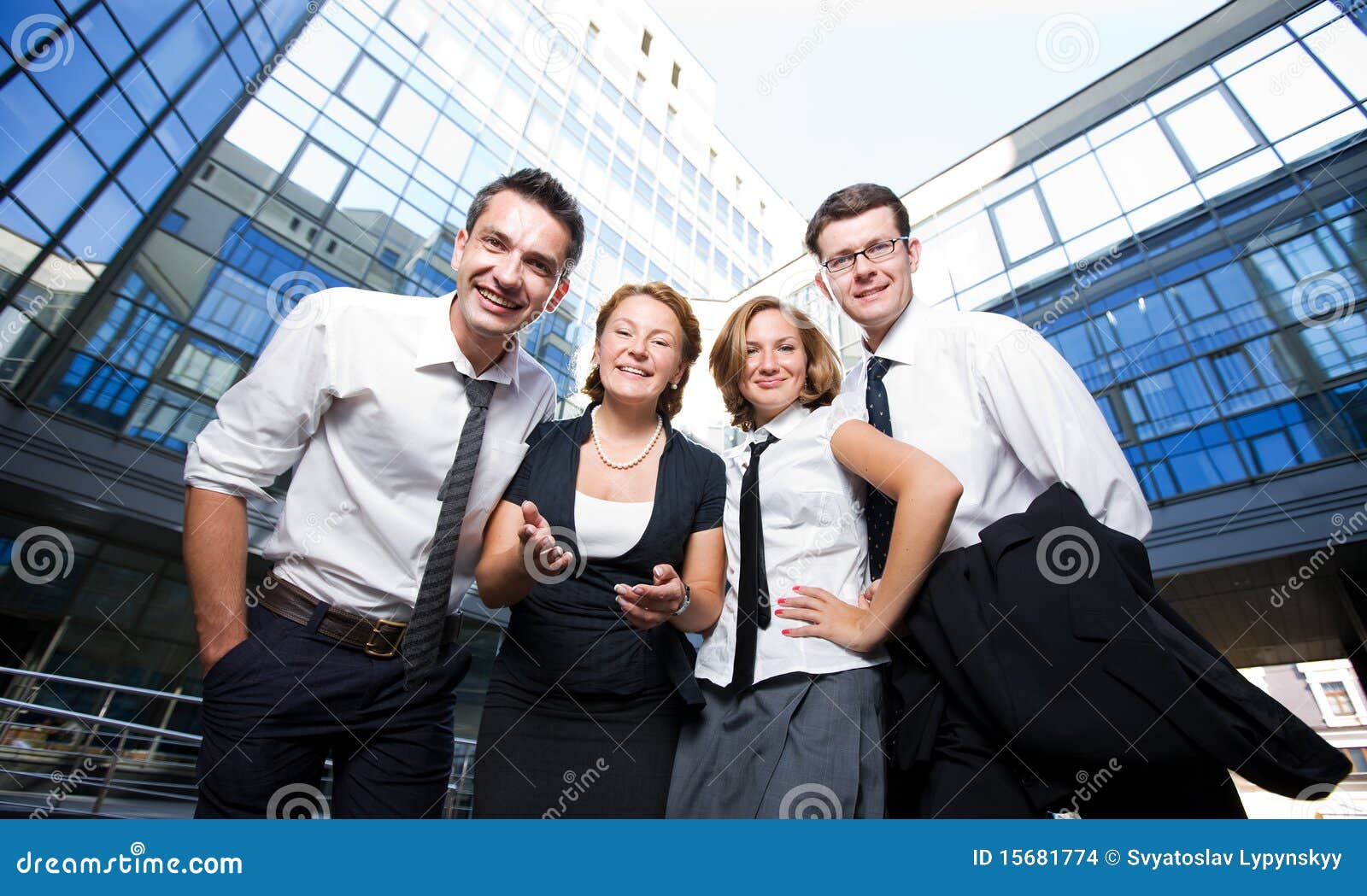Happy office workers stock photo. Image of person, executive - 15681774