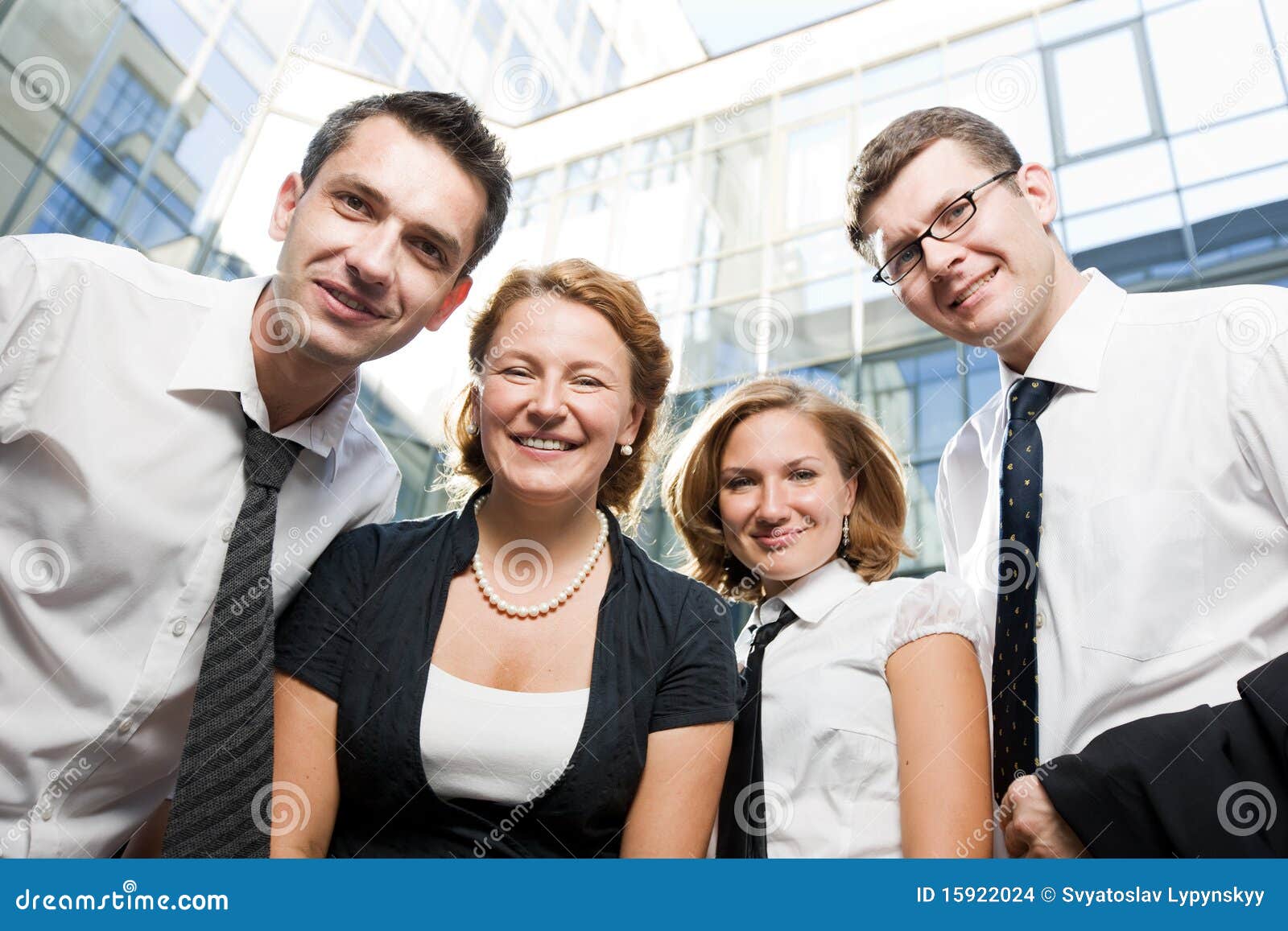 Happy office workers stock photo. Image of cooperation - 15922024