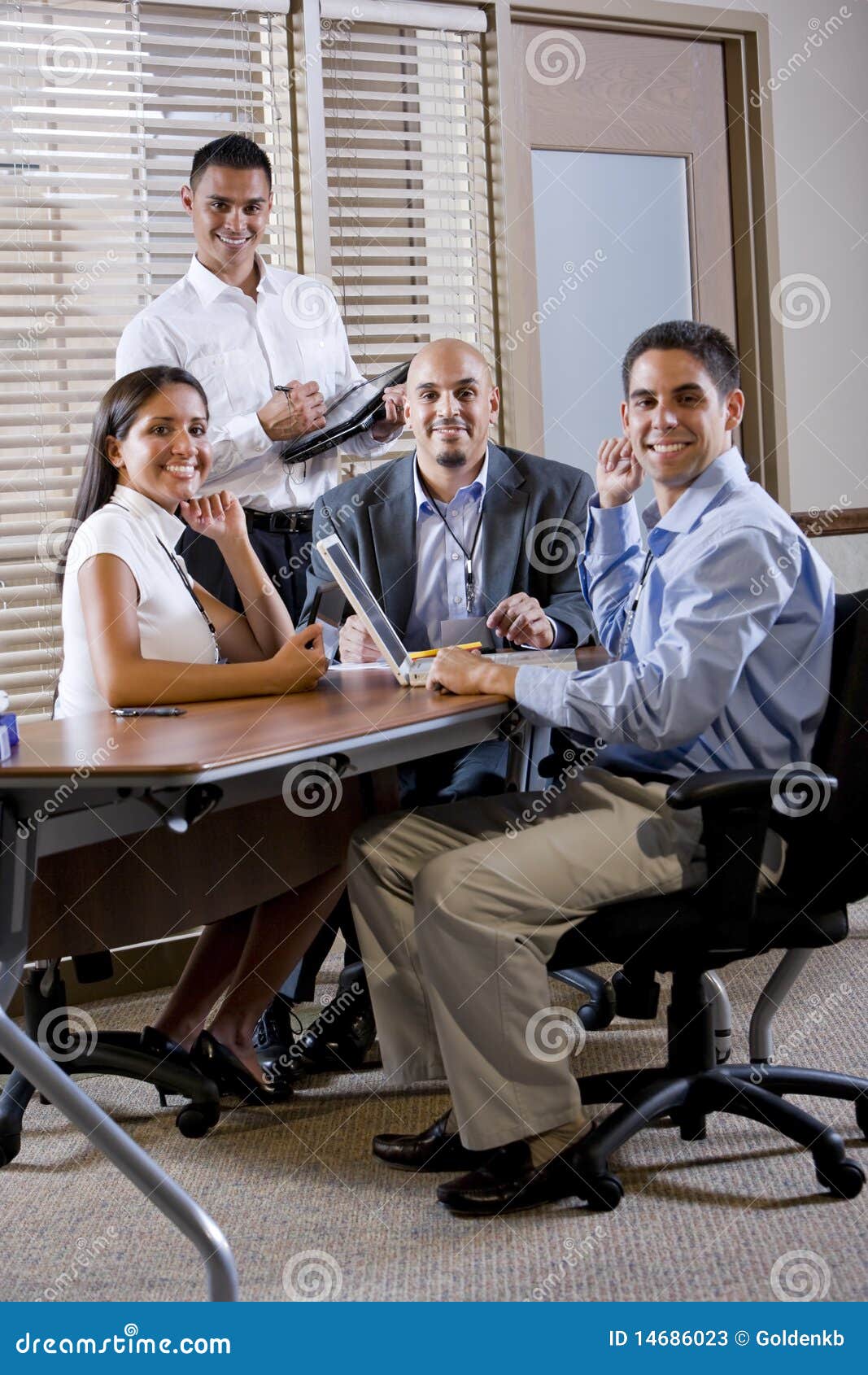 Excited Office Workers