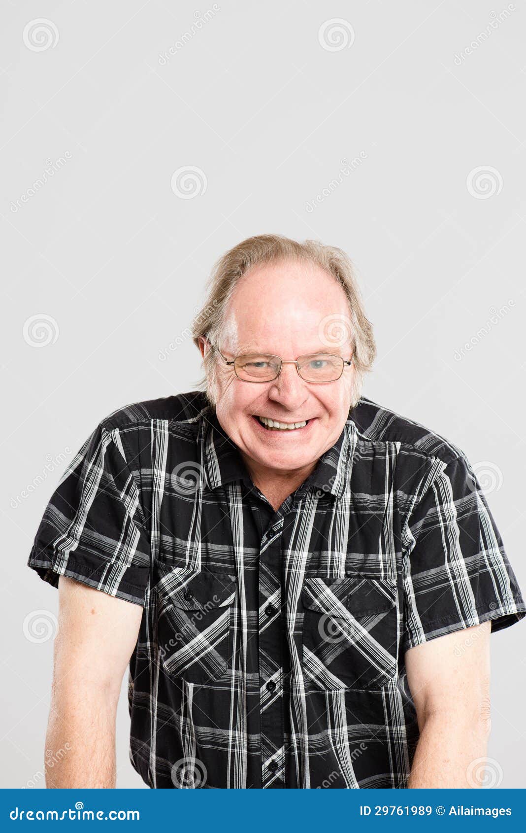 Happy Man Portrait Real People High Definition Grey Background Stock ...