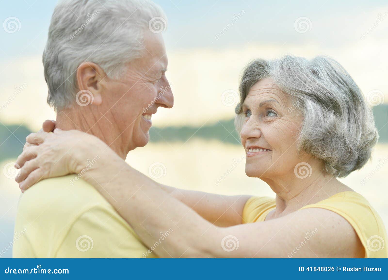 Happy old couple stock photo. Image of friends, looking - 41848026