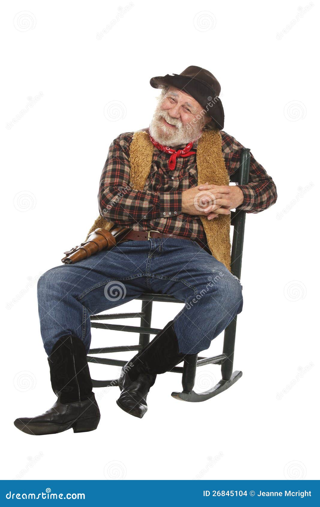 Cowboy In A Chair Royalty-Free Stock Photo | CartoonDealer.com #159000843
