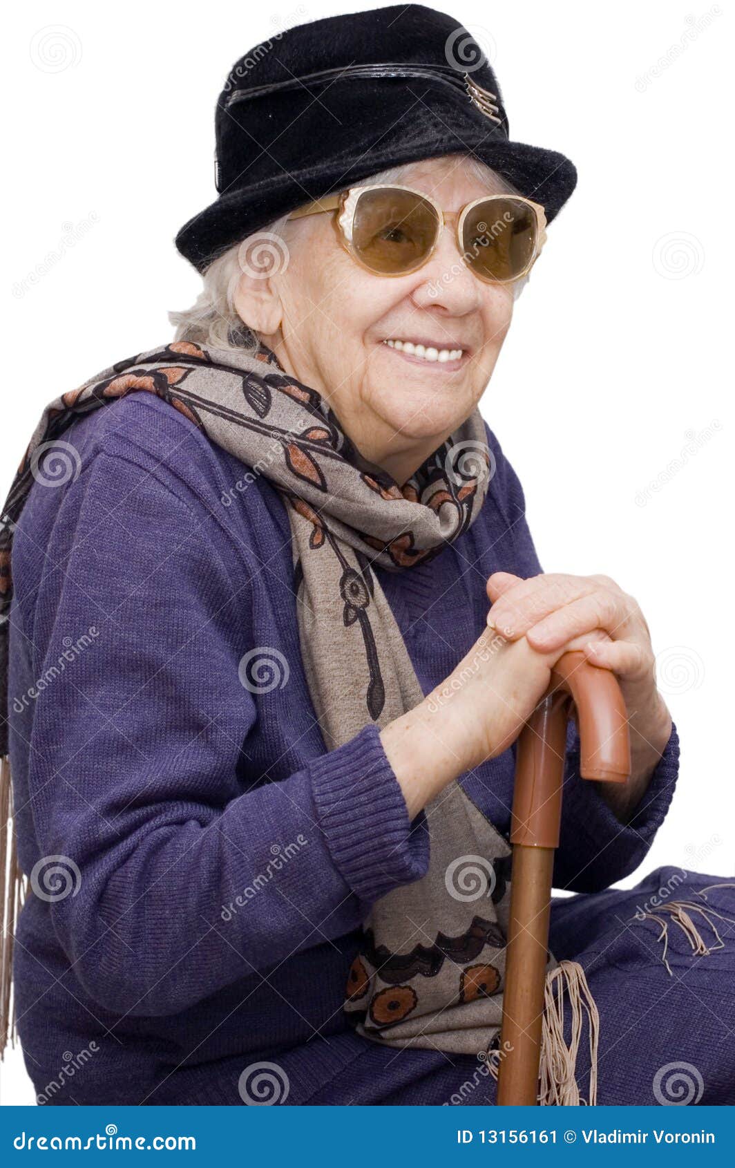 Happy old lady stock image. Image of person, face, caucasian - 13156161