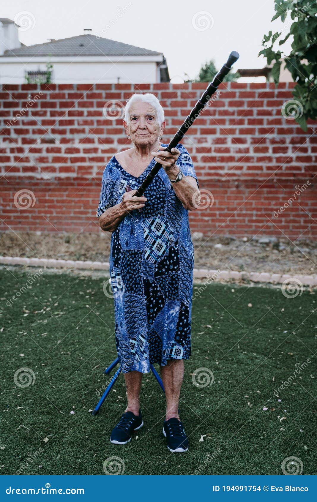 Happy Old Lady Smiling Outdoors and Having Fun Stock Photo - Image of ...