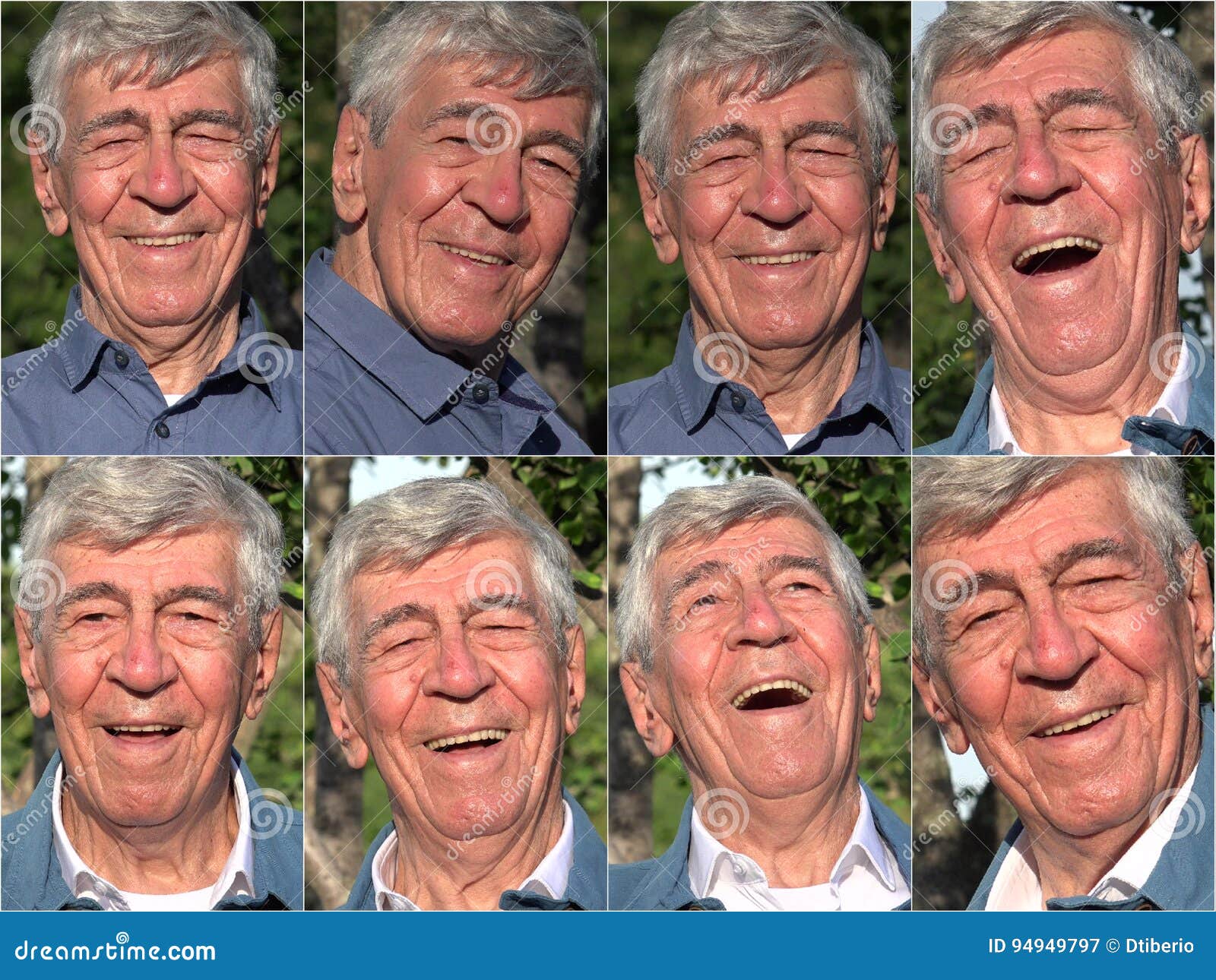 Happy Old Man Collage stock image. Image of happy, male - 94949797