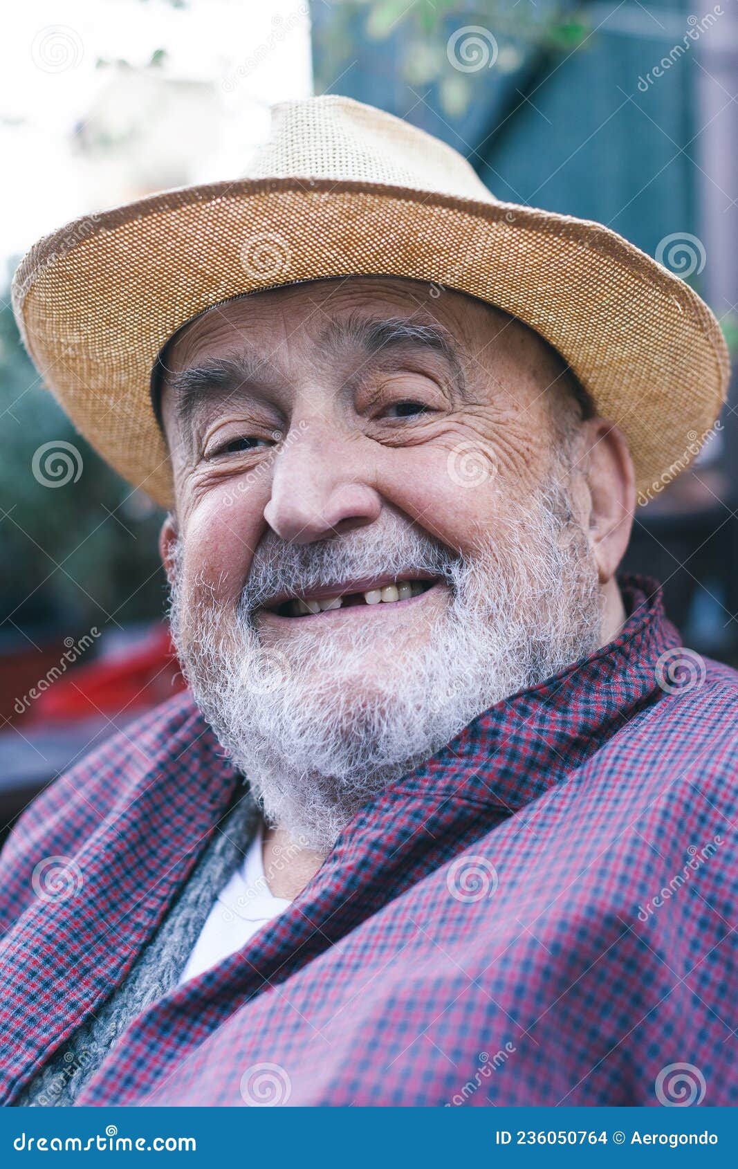 Happy Old Man with Missing Tooth Stock Photo - Image of closeup ...