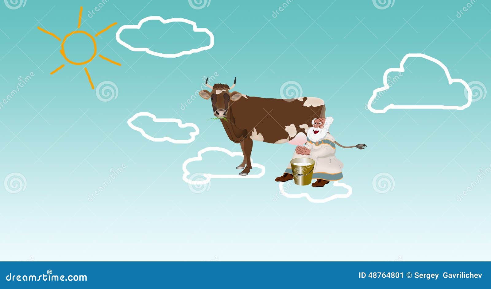 Happy Milkman Royalty-Free Stock Photo | CartoonDealer.com #33205041