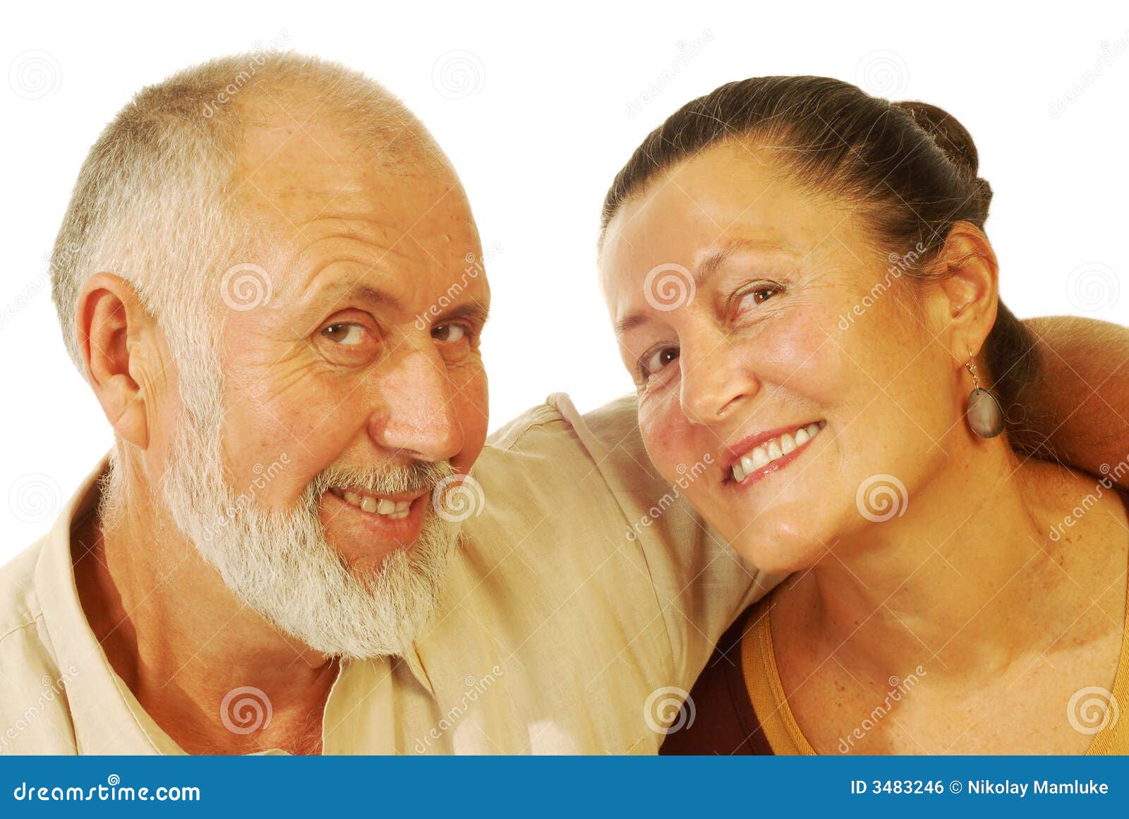 Happy older couple stock photo. Image of healthy, gray - 3483246