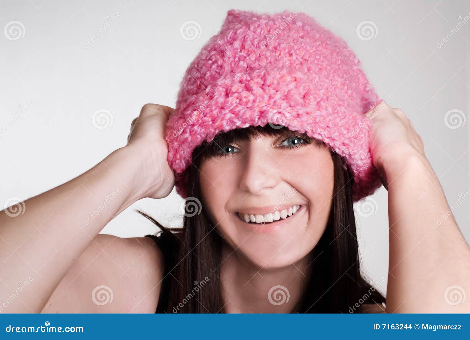 Happy one stock photo. Image of caucasian, portrait, hair - 7163244