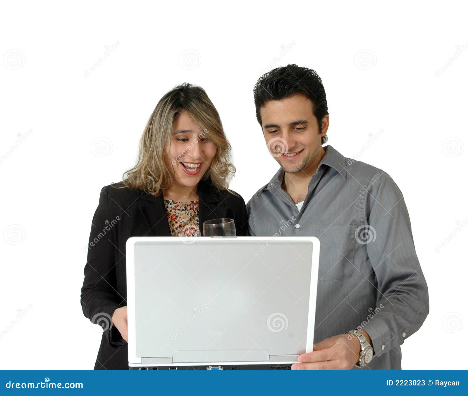 Happy Online Shoppers stock image. Image of chic, communication - 2223023