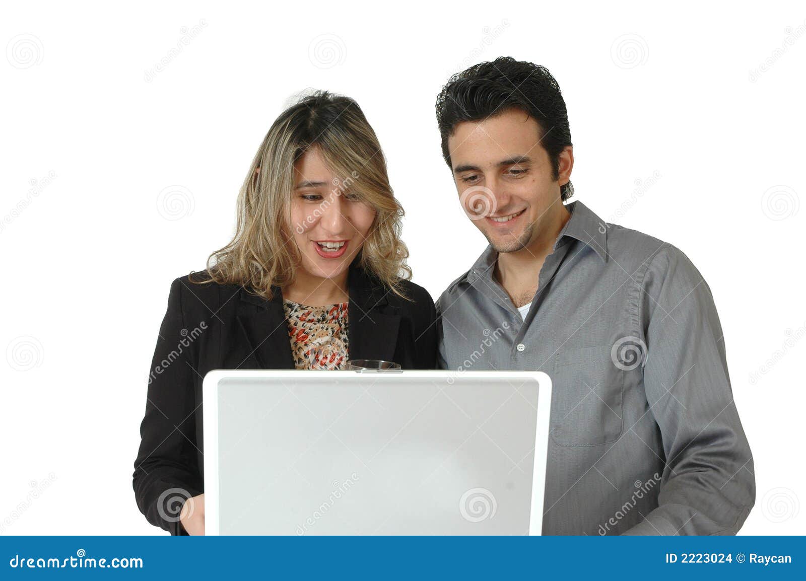 Happy Online Shoppers stock photo. Image of friends, couple - 2223024