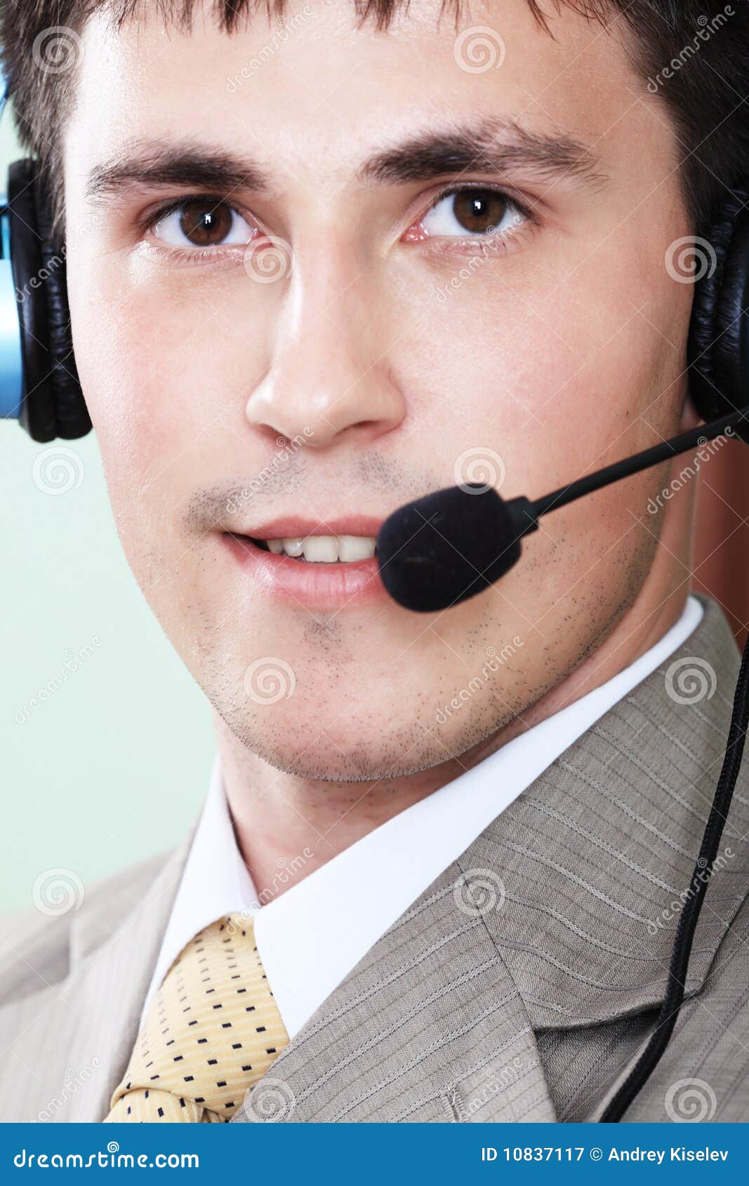 Happy operator stock image. Image of person, businessman - 10837117