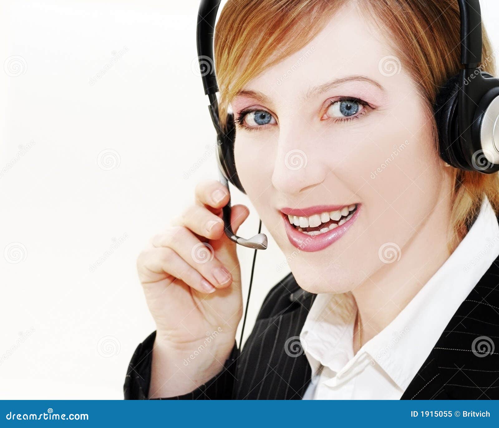 Happy operator stock image. Image of hand, skin, business - 1915055