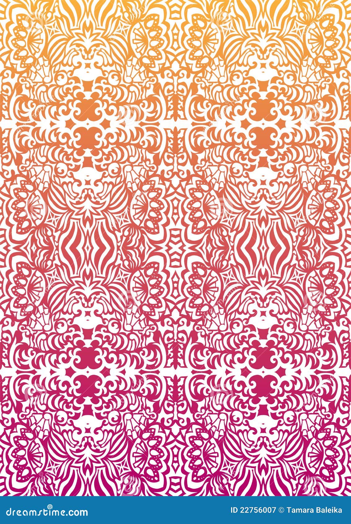 Happy Orange-pink Seamless Pattern Stock Vector - Illustration of ...