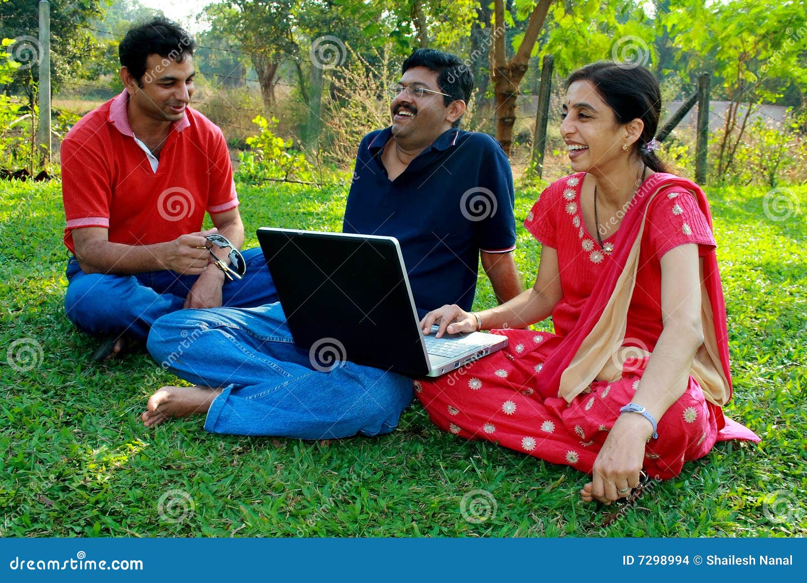 Happy outdoor meeting stock photo. Image of garden, lifestyle - 7298994
