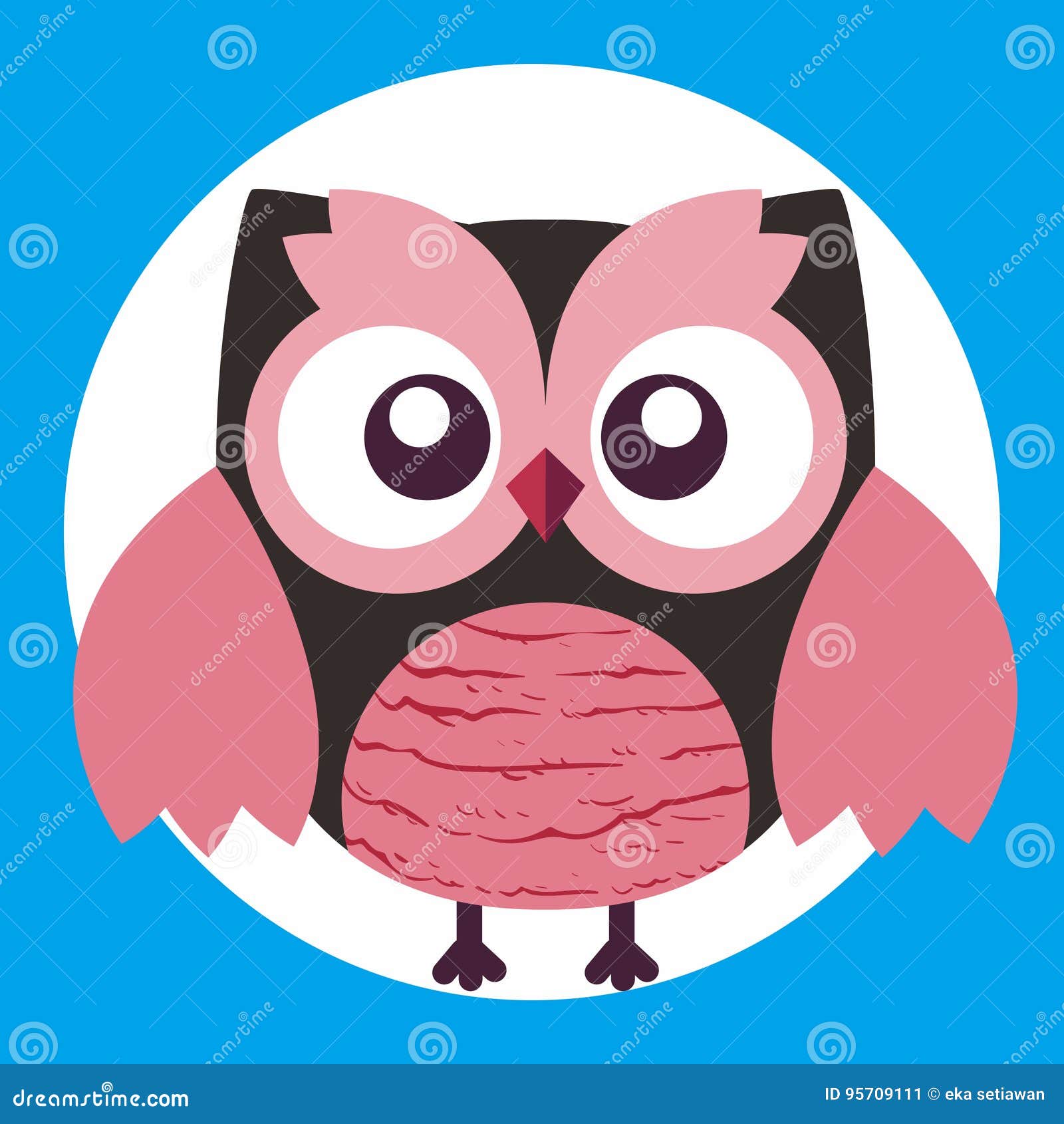 Happy Owl stock illustration. Illustration of isolated - 95709111