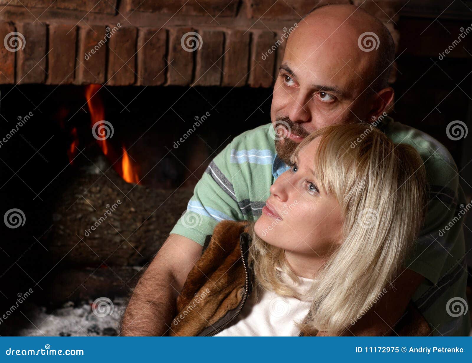 Happy pair stock image. Image of family, fire, holiday - 11172975