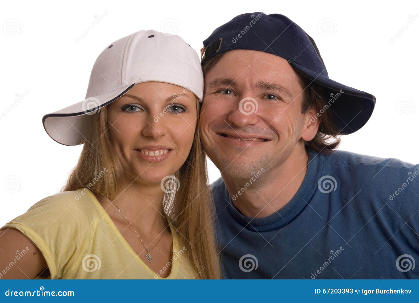 Happy pair stock image. Image of happiness, blue, beauty - 67203393
