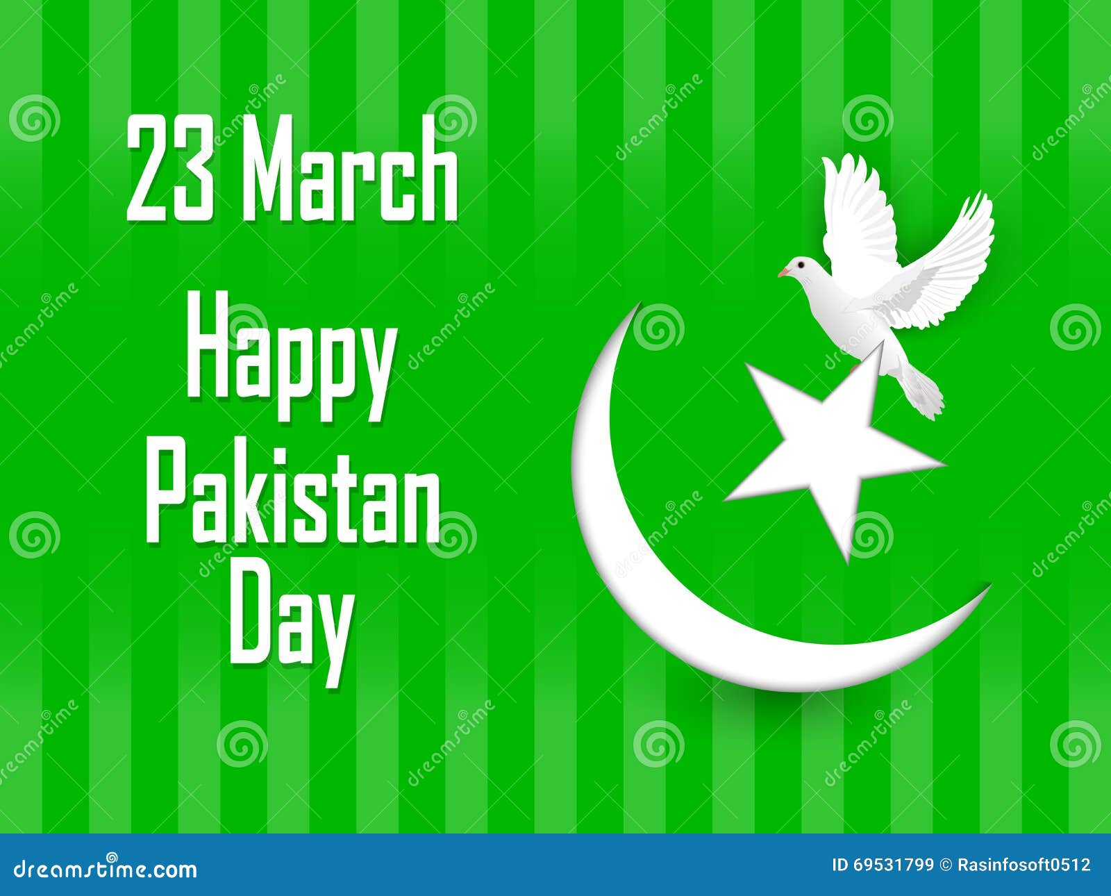 Happy Pakistan Day stock illustration. Illustration of language - 69531799
