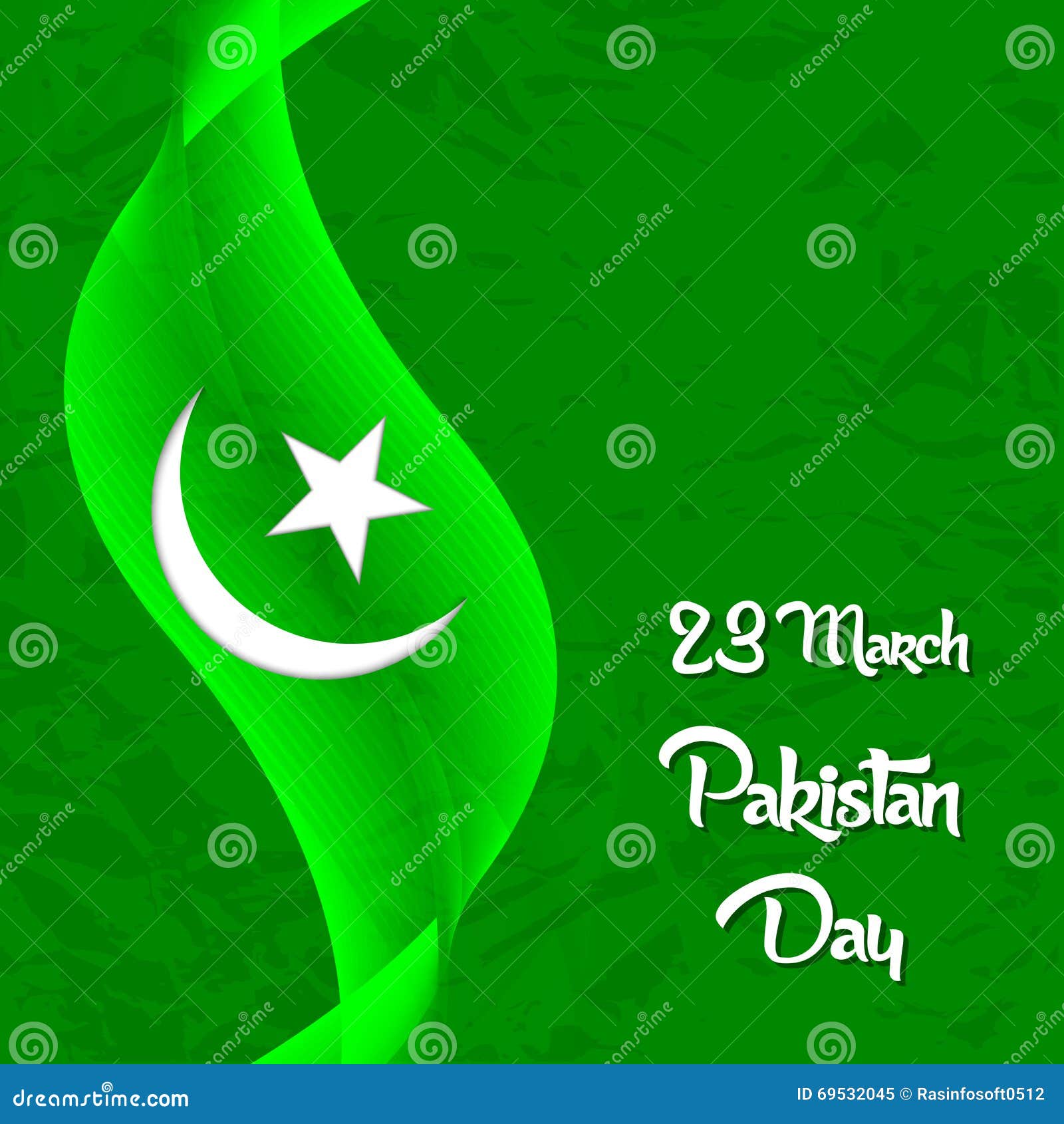 Happy Pakistan Day stock illustration. Illustration of government ...
