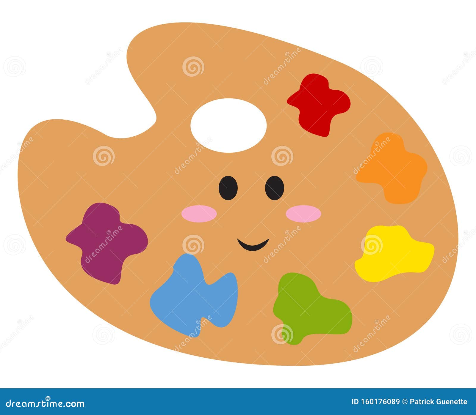 Happy Palette, Illustration, Vector Stock Vector - Illustration of ...