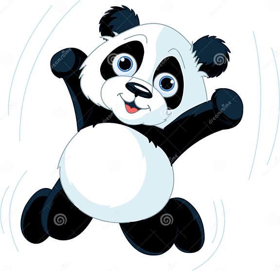 Happy Panda stock vector. Illustration of clipart, cartoon - 19735131
