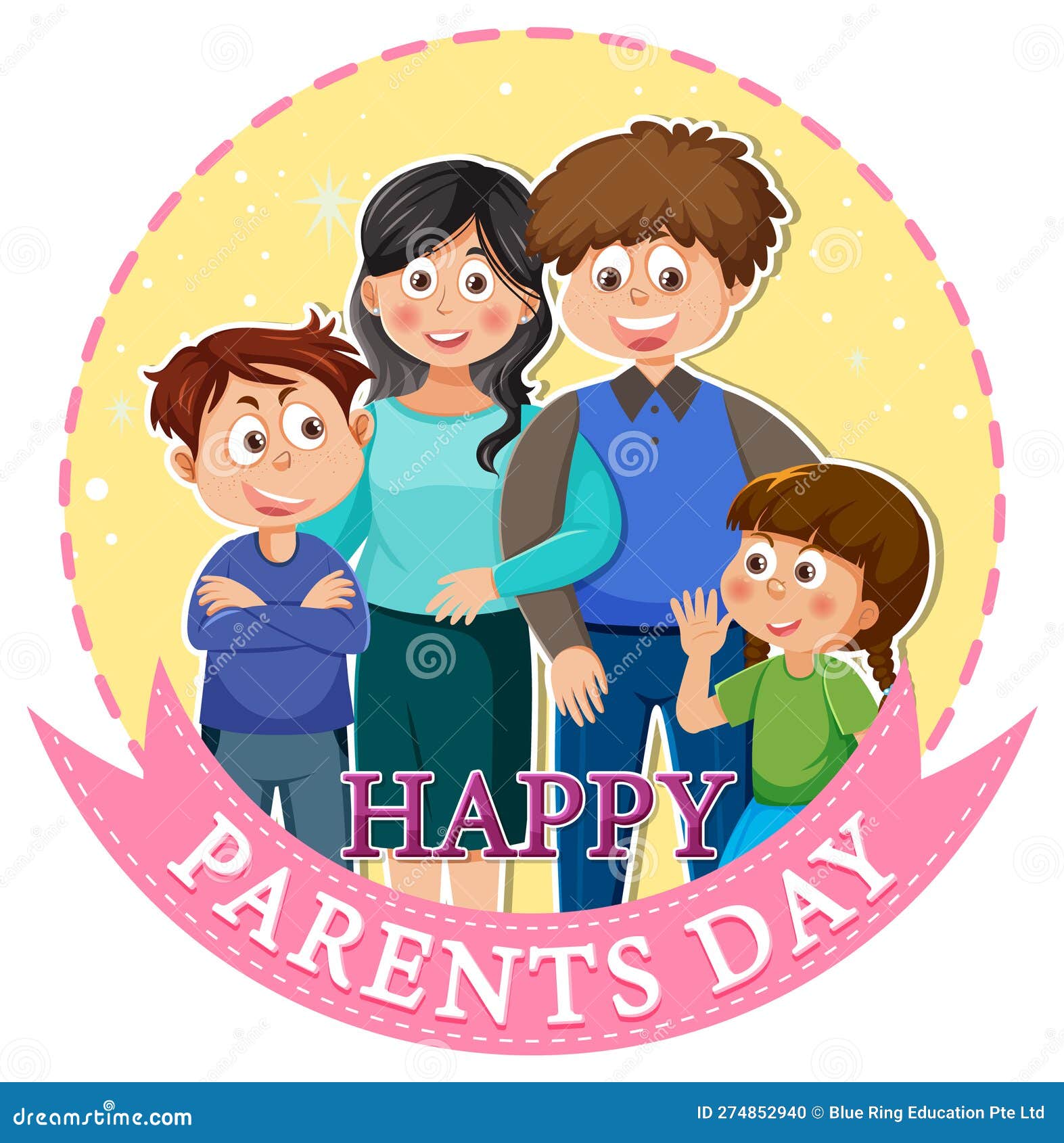 Happy parent day banner stock vector. Illustration of design - 274852940