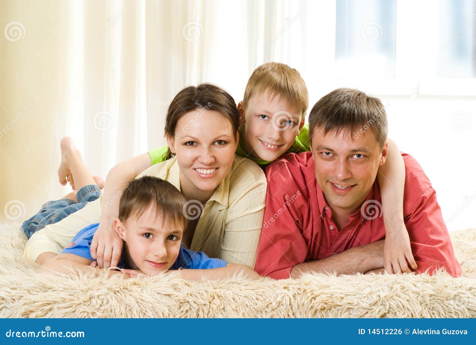 Happy Parents and Their Children Stock Photo - Image of friendship ...