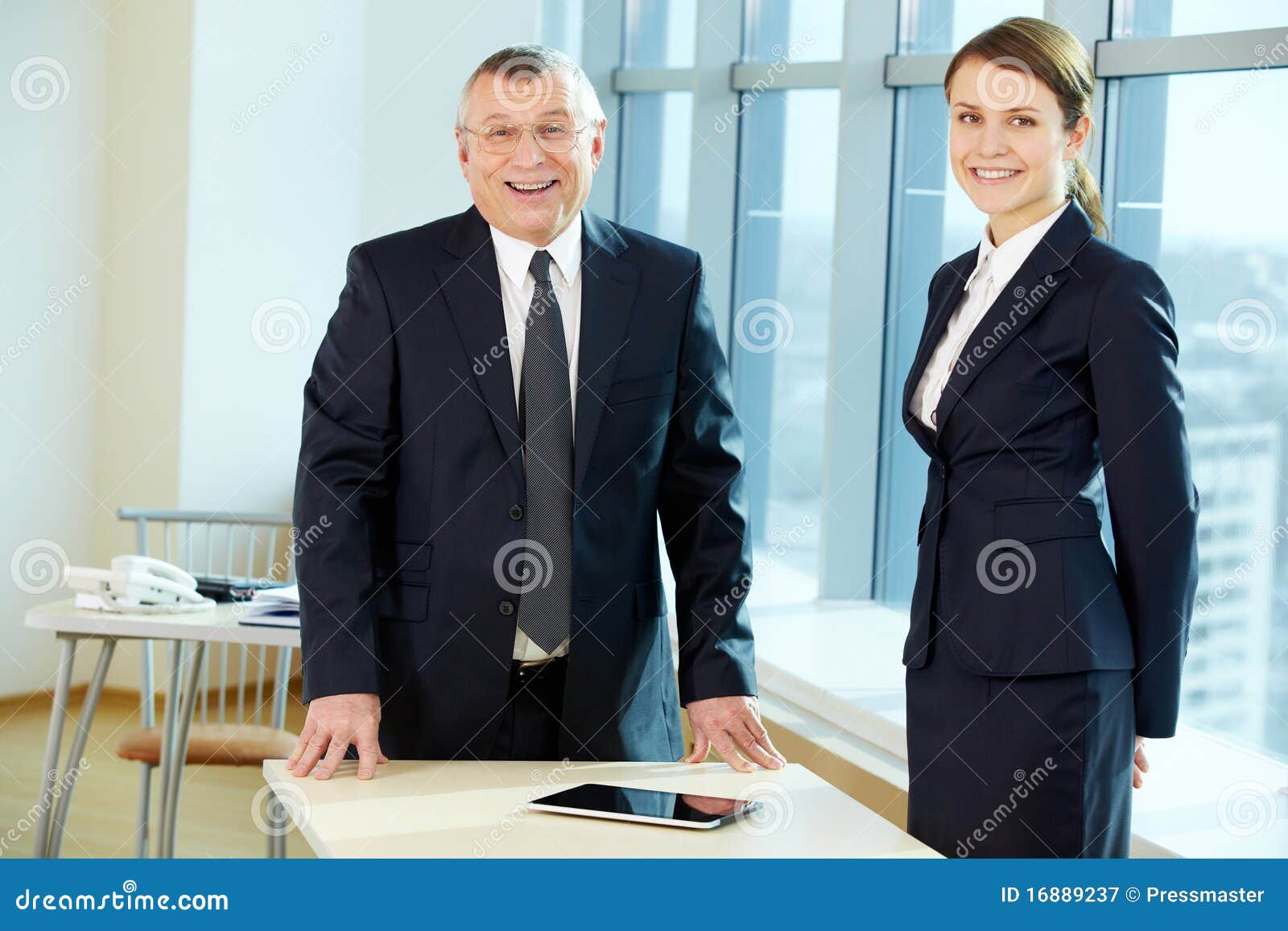 Happy partners stock image. Image of education, cheerful - 16889237