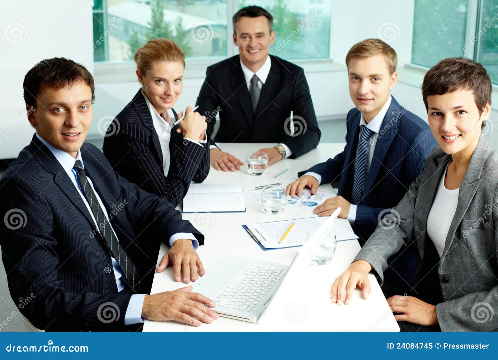 Happy partners stock image. Image of female, handsome - 24084745