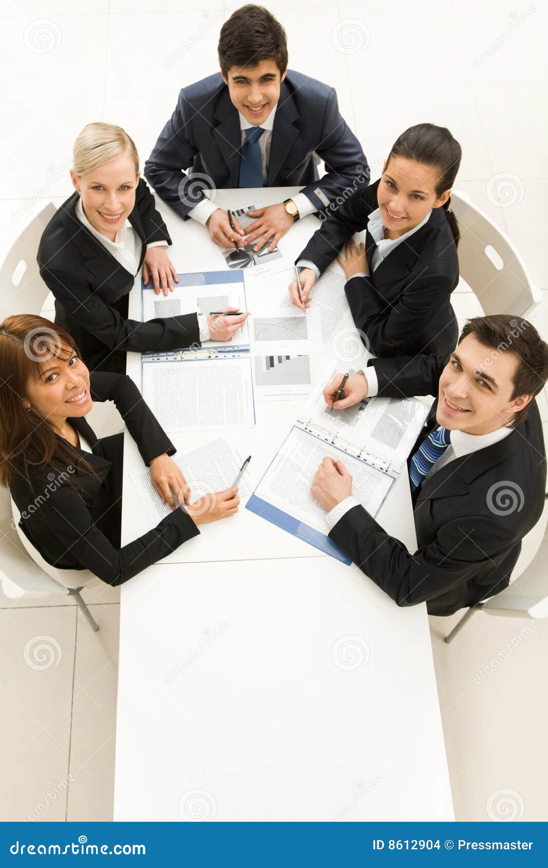 Happy partners stock photo. Image of confident, meeting - 8612904