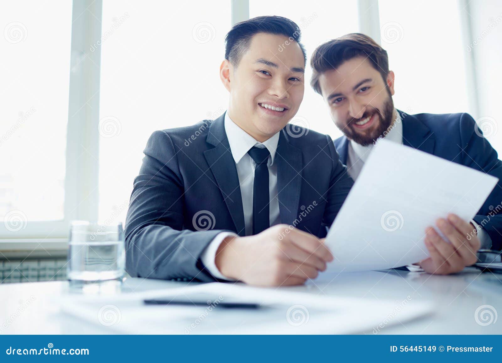 Happy partners stock image. Image of career, executive - 56445149