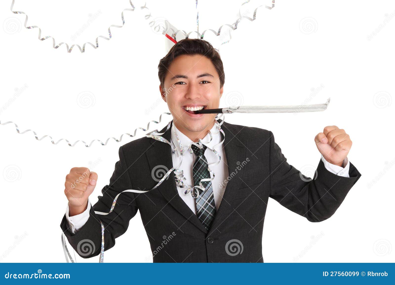 Happy party guy stock image. Image of ethnicities, ethnicity - 27560099