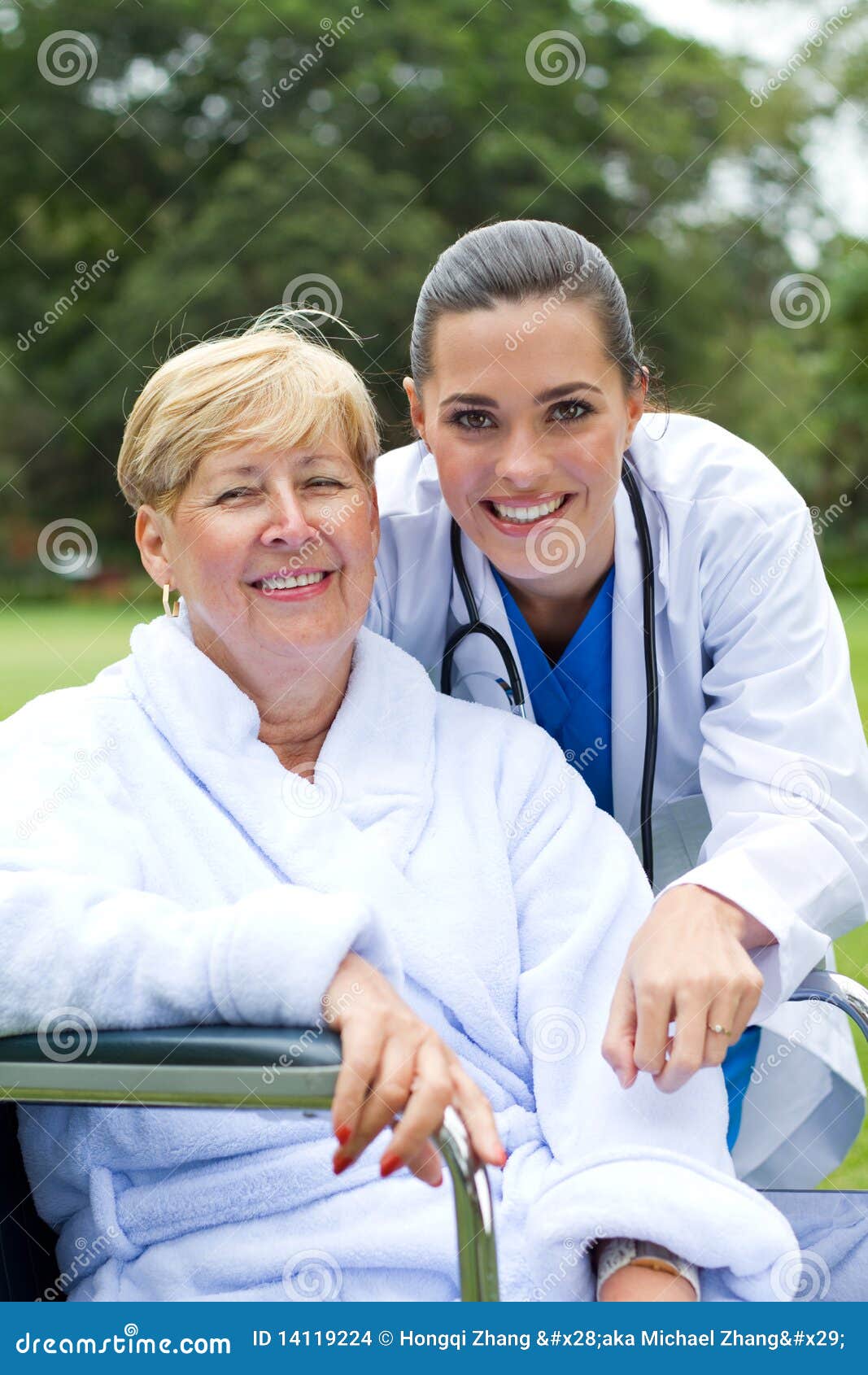 Happy patient and doctor stock photo. Image of doctor - 14119224
