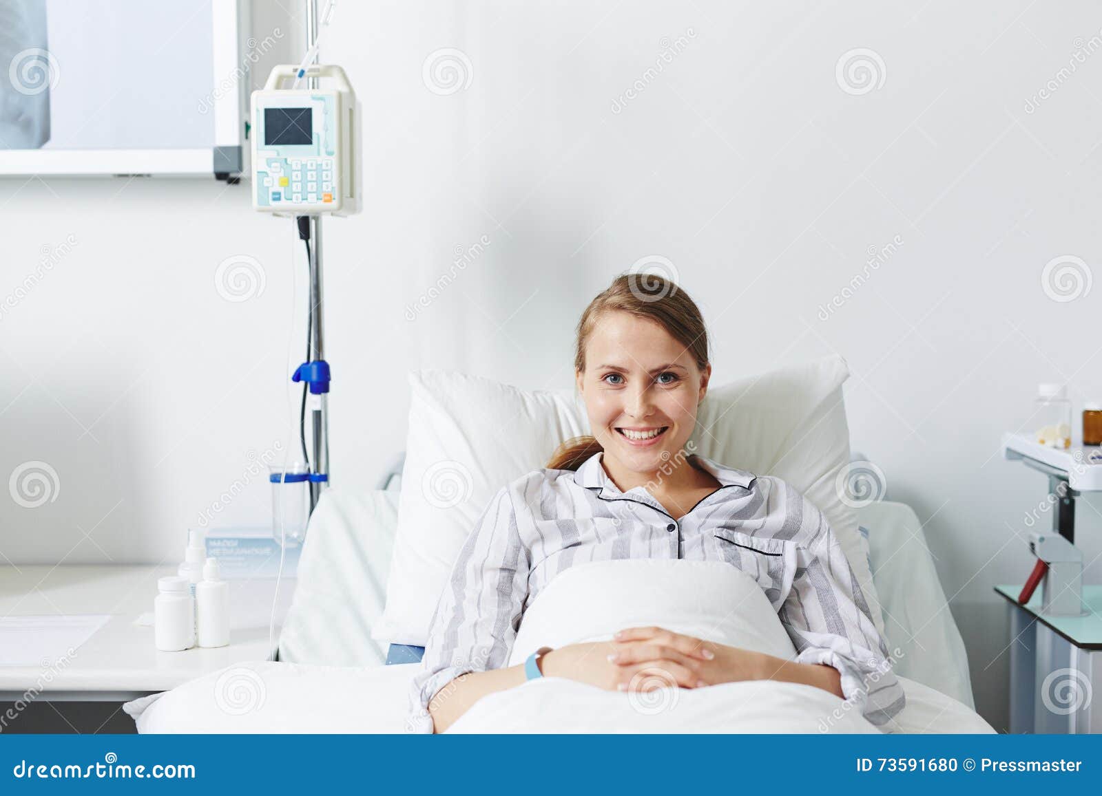 Happy patient stock photo. Image of pretty, treatment - 73591680