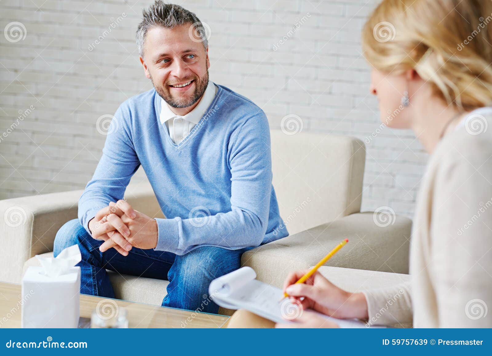 Happy patient stock image. Image of happy, psychological - 59757639