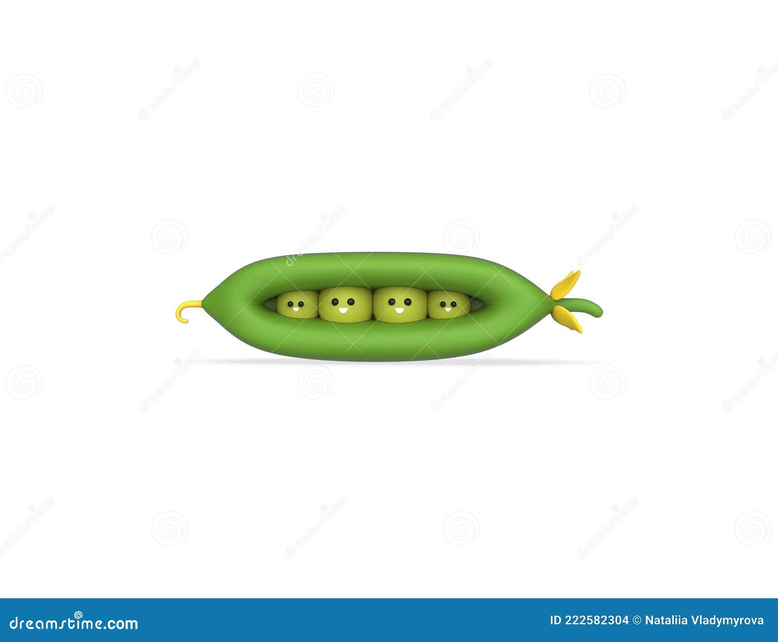 Happy Peas Vector Illustration | CartoonDealer.com #35124236